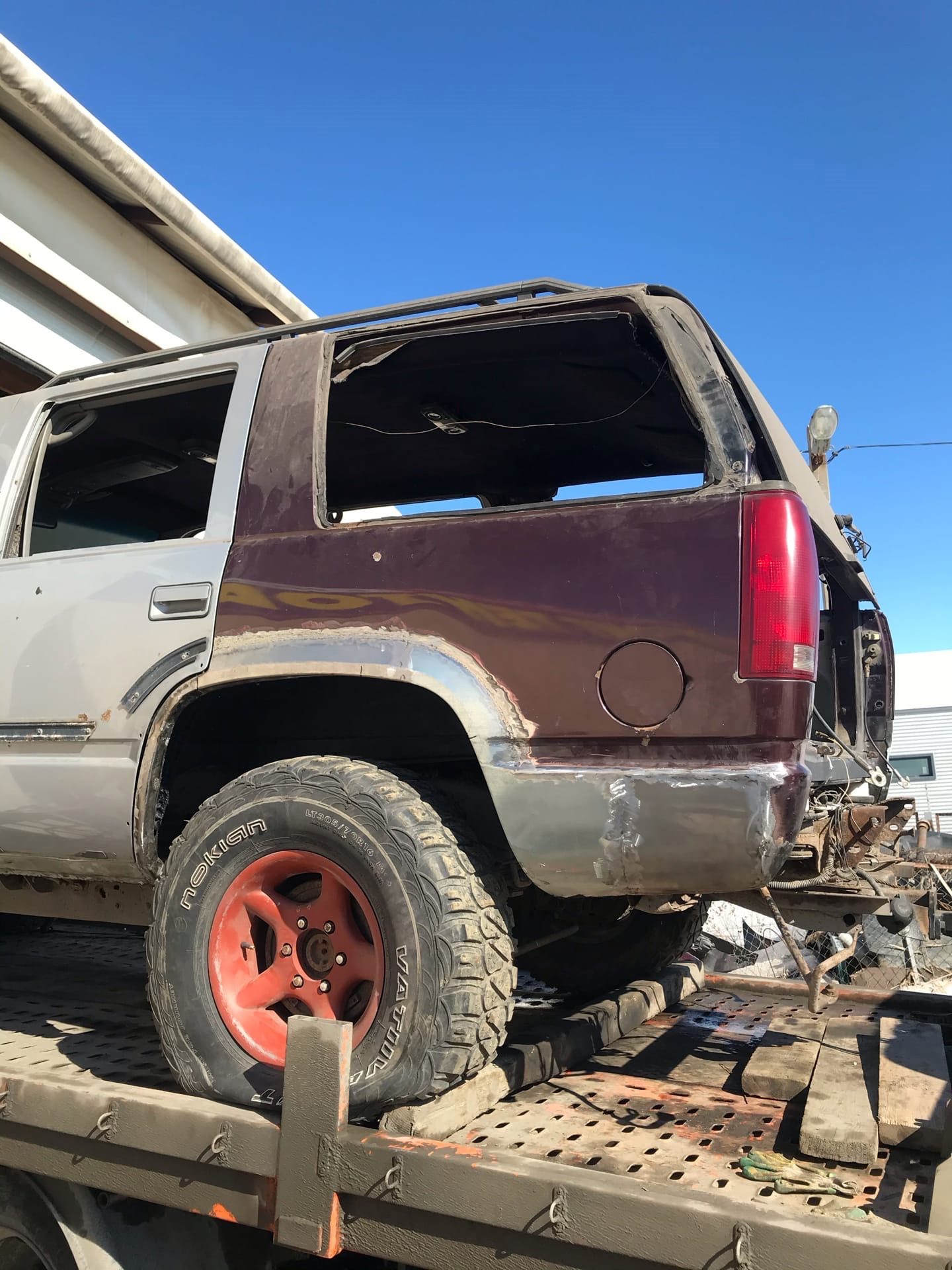 Кузовные работы . Видео. — Chevrolet Tahoe (GMT400), 5,7 л, 1996 года ...