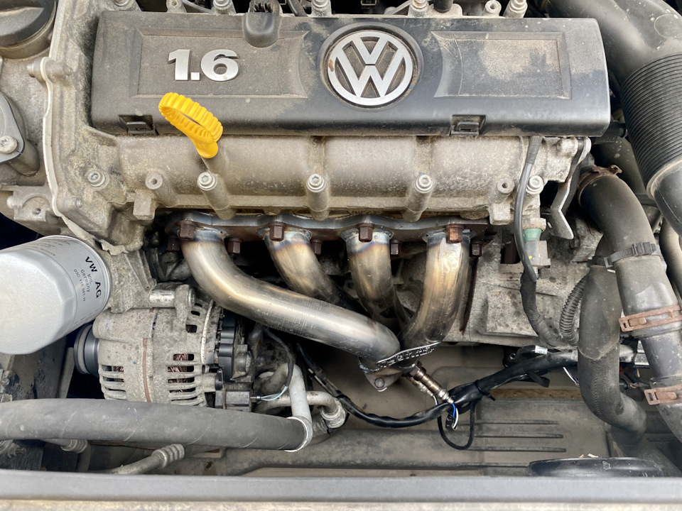 Установка паука Stinger 4-1 в VW Jetta mk6 1.6 🔧 — Volkswagen Jetta VI ...