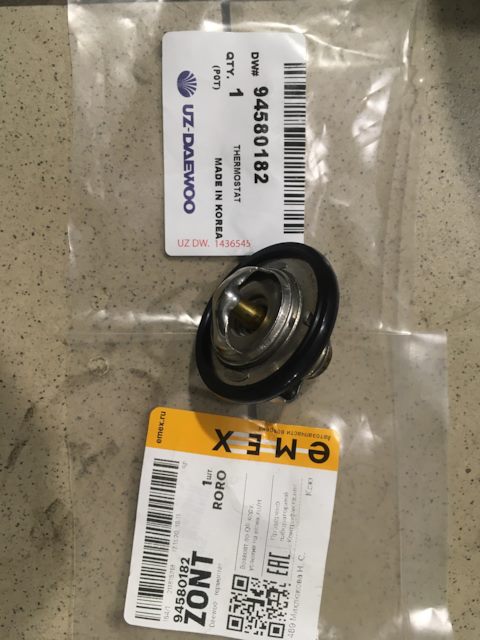 94580182 Термостат (82*C) / Daewoo Matiz, Chevrolet Spark 0.8/1.0 98 ...