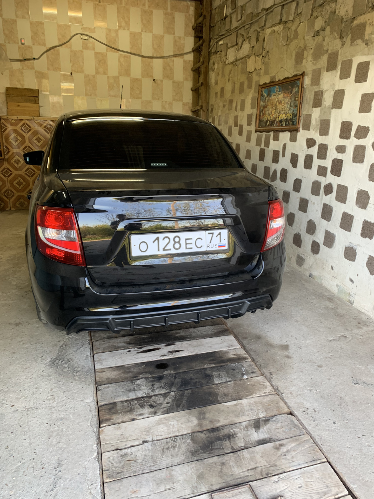 Диффузор заднего бампера — Lada Гранта (2G) FL, 1,6 л, 2022 года ...