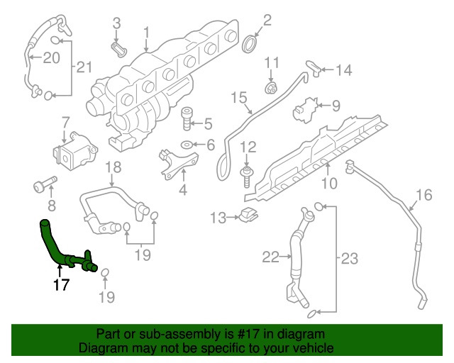 11538602577 Подающ.трубопровод охлаждения турбон. BMW | Запчасти на DRIVE2