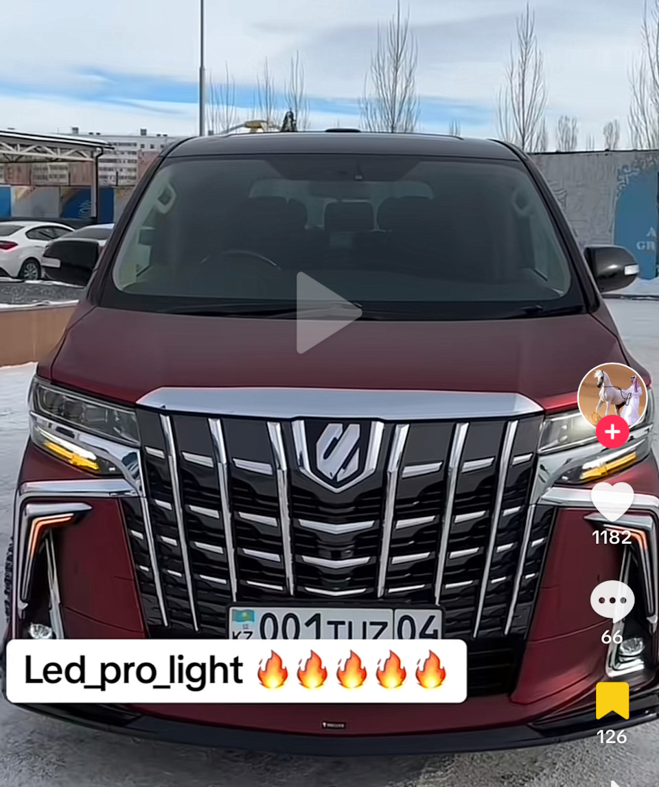 Установили Морду от Alphard 35 кузов — Toyota Alphard (2G), 3,5 л, 2008 ...