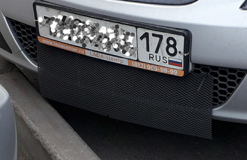Сеточка в бампер😆 — DRIVE2