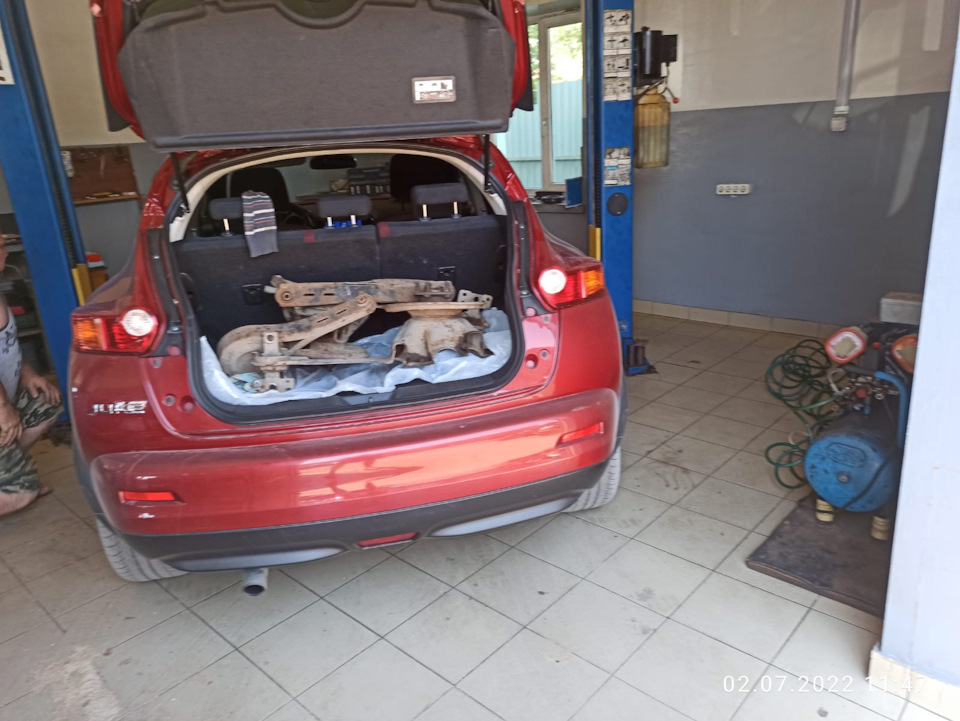 Замена сайлентблоков задней балки и так по мелочи. — Nissan Juke (1G ...