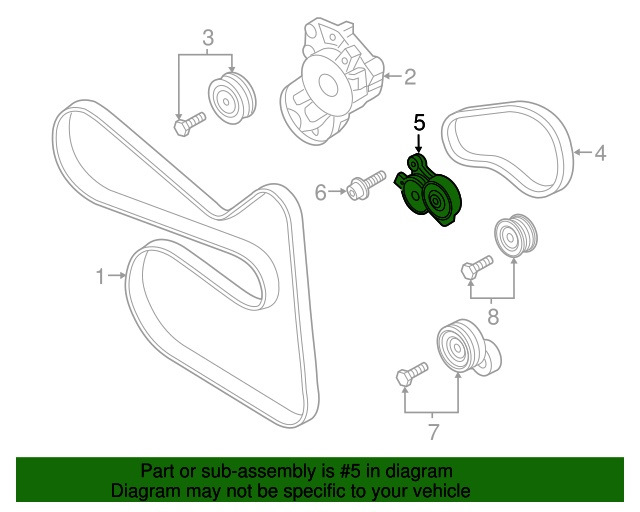 03C145299M Натяжитель ремня VAG | Запчасти на DRIVE2