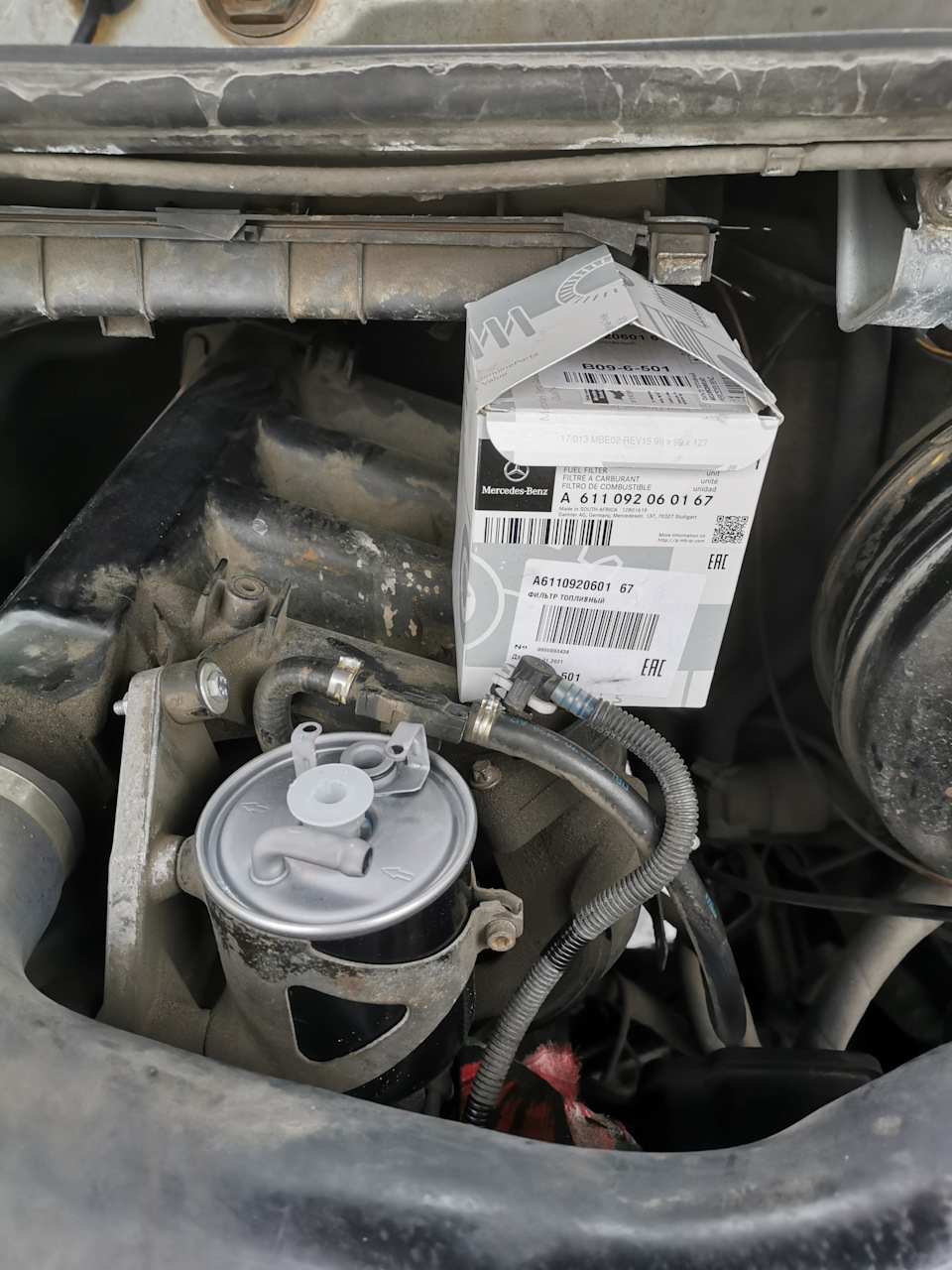 A611092060167 Картридж фильтра топливного Mercedes | Запчасти на DRIVE2