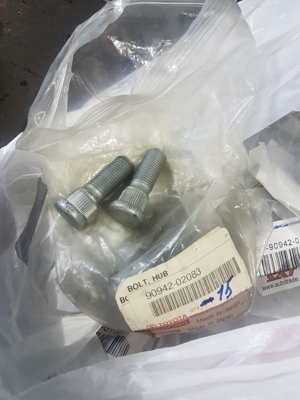 9094202083 Шпилька колесная M:14x1.5® TOYOTA LEXUS | Запчасти на DRIVE2