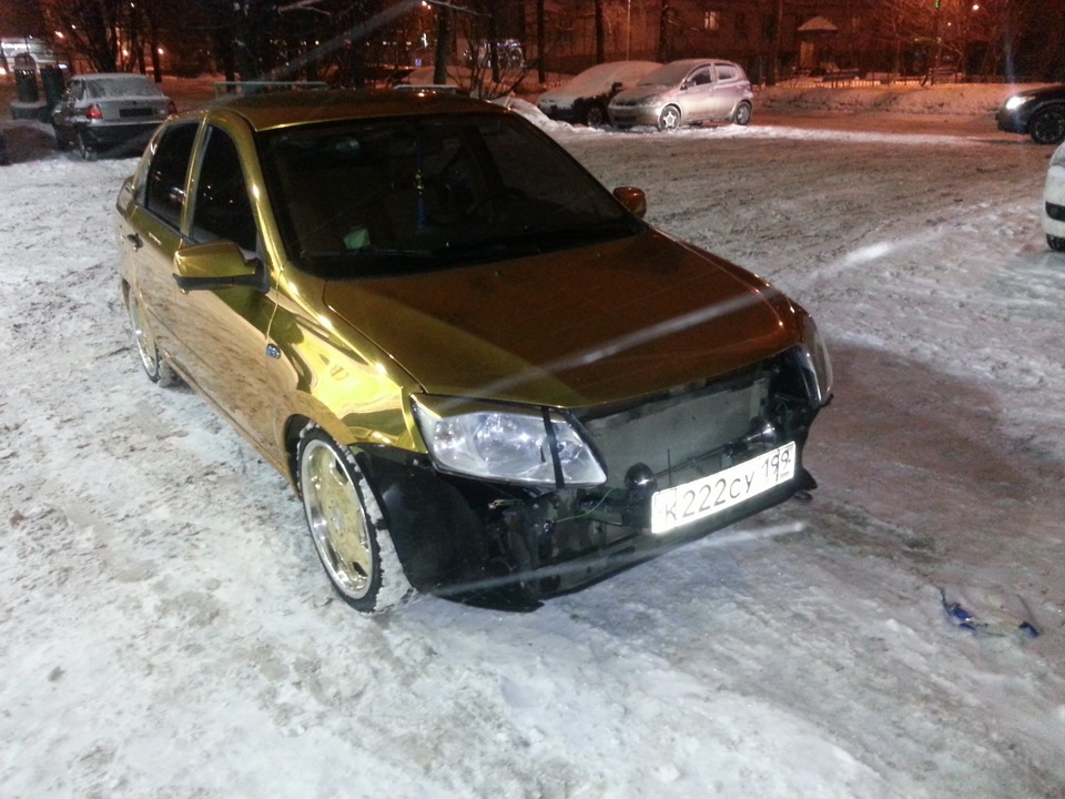 без бампера)) — Lada Гранта (1G), 1,6 л, 2012 года | стайлинг | DRIVE2