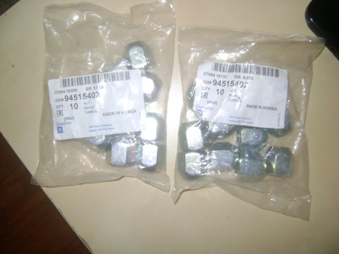 94515402 Гайка колесная GM | Запчасти на DRIVE2