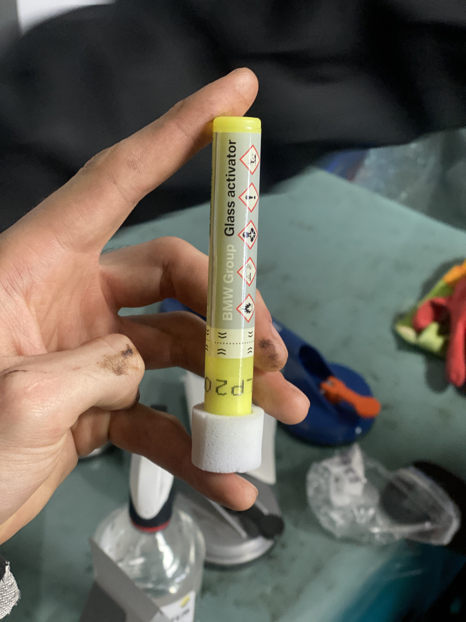 Переклейка лобового стекла — BMW 5 series (E39), 3 л, 2001 года ...