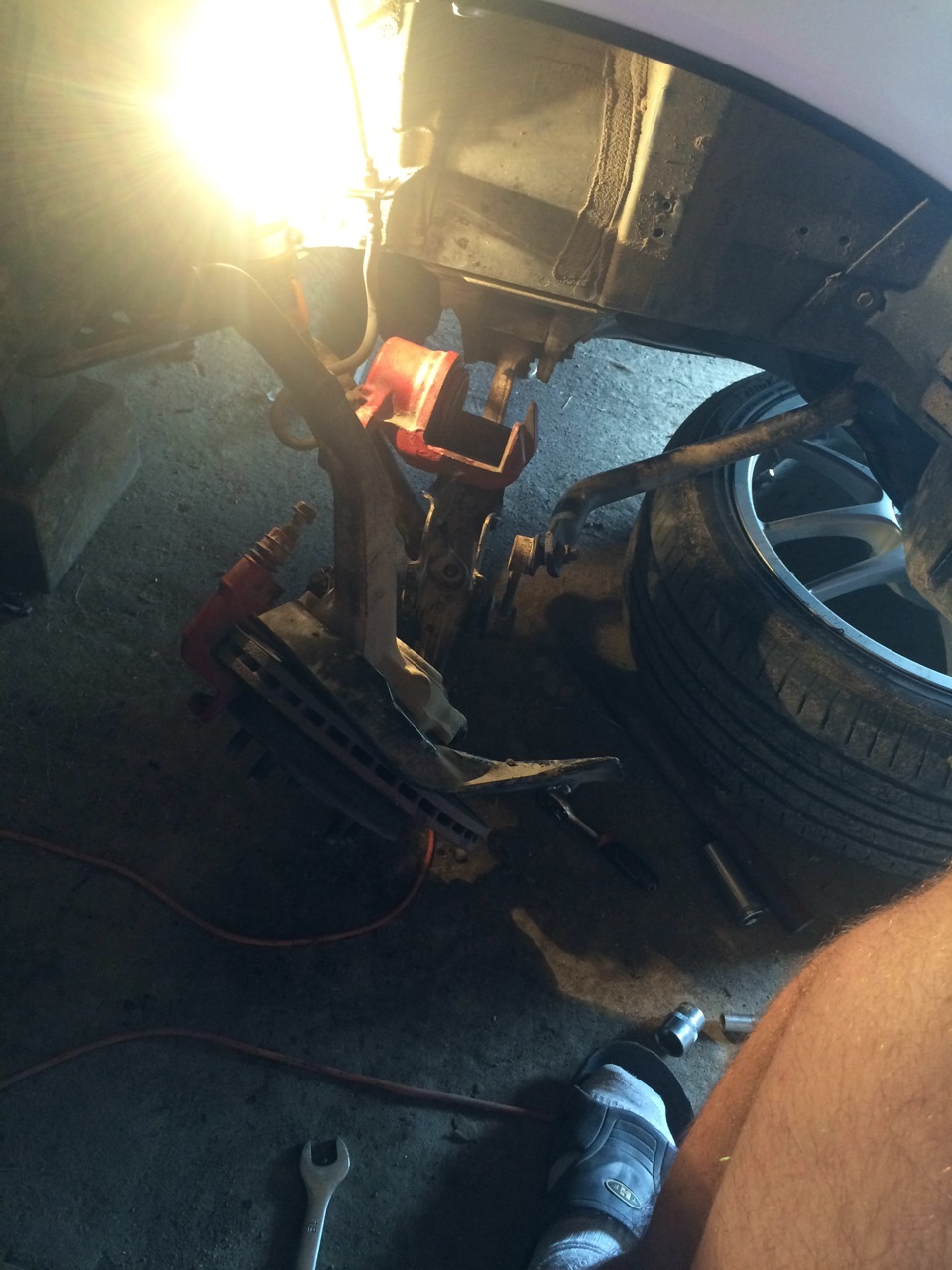 Кап ремонт передней подвески и стоек. — Toyota Chaser (90), 2 л, 1996 ...