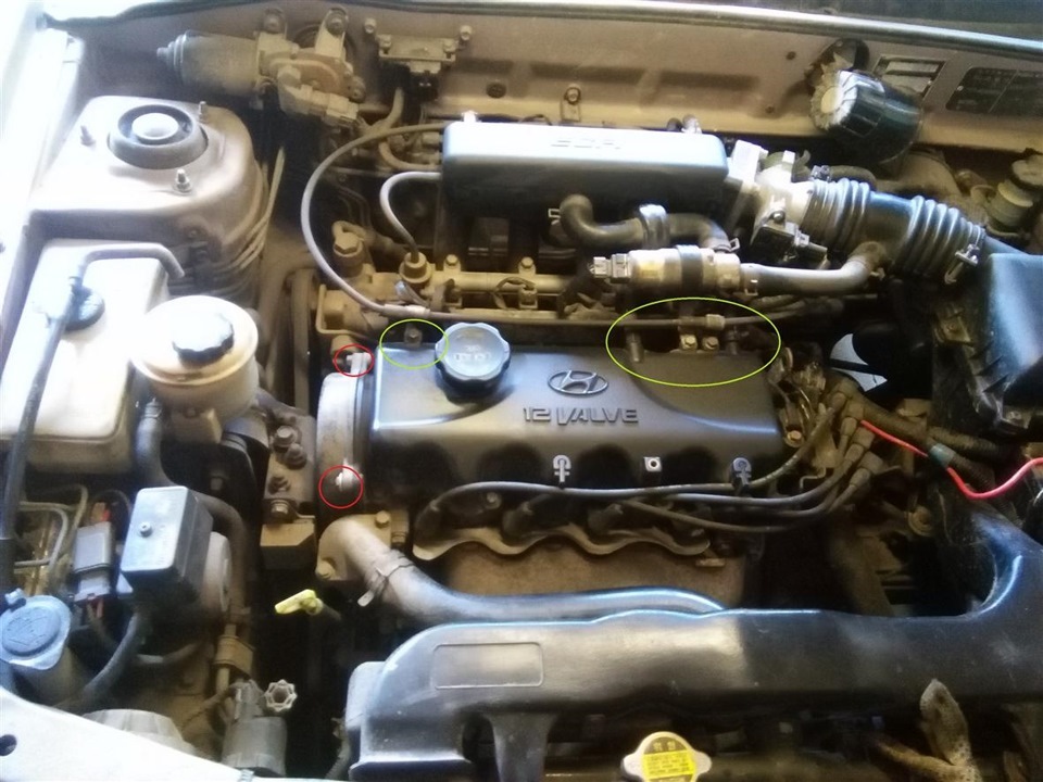 Кто нибудь продаёт клапанную крышку? — Hyundai Accent (1G), 1,3 л, 1995 ...