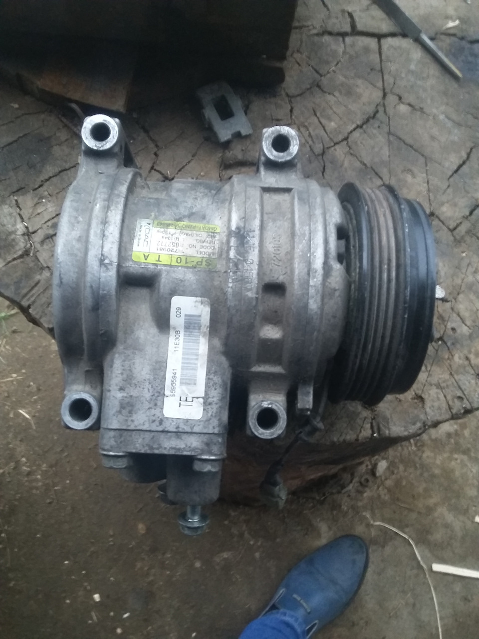 установка кондиционера — Chevrolet Aveo Sedan (1G), 1,2 л, 2011 года ...