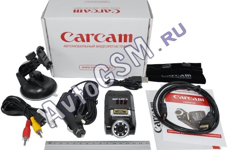 Видеорегистратор Carcam F2000 FHD — Toyota Tercel (5G), 1,3 л, 1998 года | аксессуары | DRIVE2