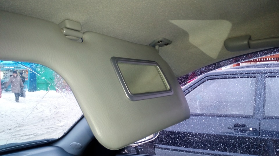 установка зеркала в солнцезащитный козырек — Nissan Almera Classic (B10 ...