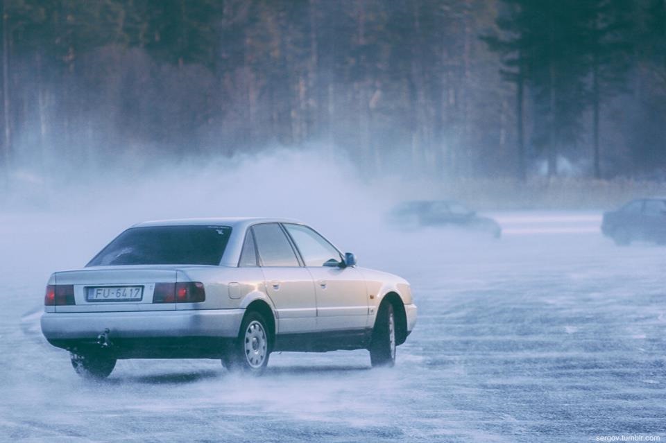 Зима. — Audi A6 (C4), 2,5 л, 1995 года | покатушки | DRIVE2
