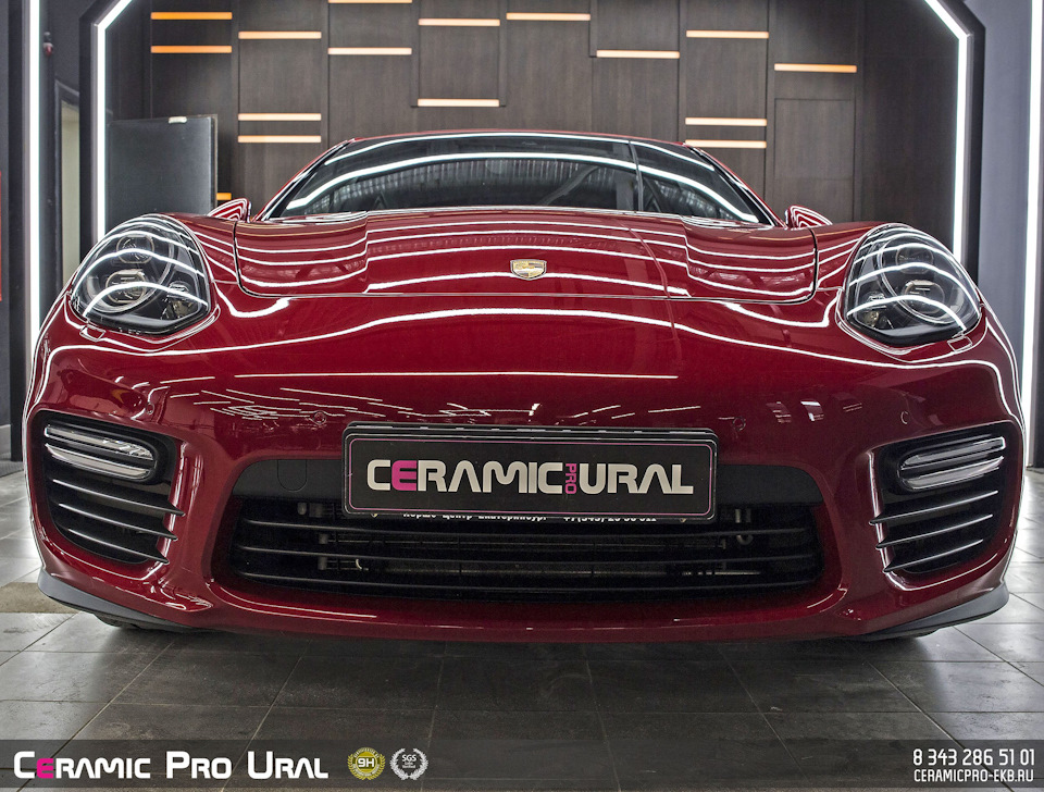 Автомобиль Porsche Panamera качественно обработан Ceramic Pro 9H в нашем центре — CeramicPro ...