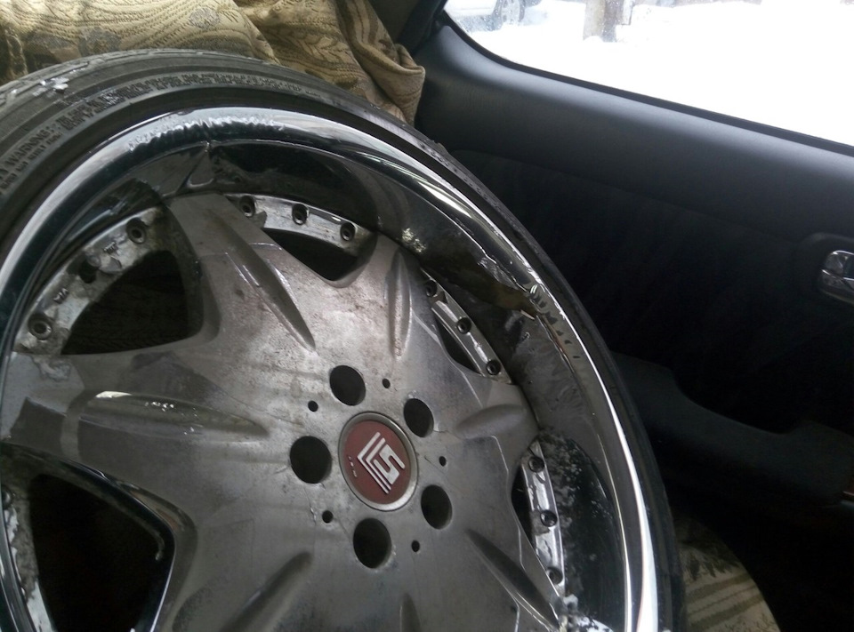 Vip диски Work LS-207 — Nissan Cima (FY33), 4,1 л, 1996 года | колёсные ...