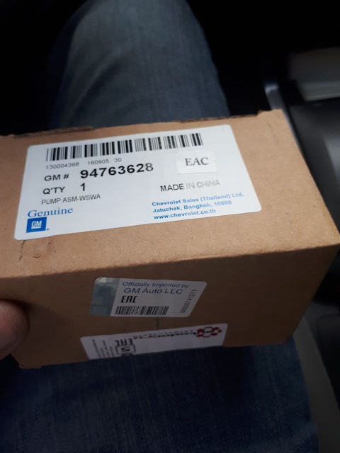 94763628 Насос стеклоомывателя GM | Запчасти на DRIVE2