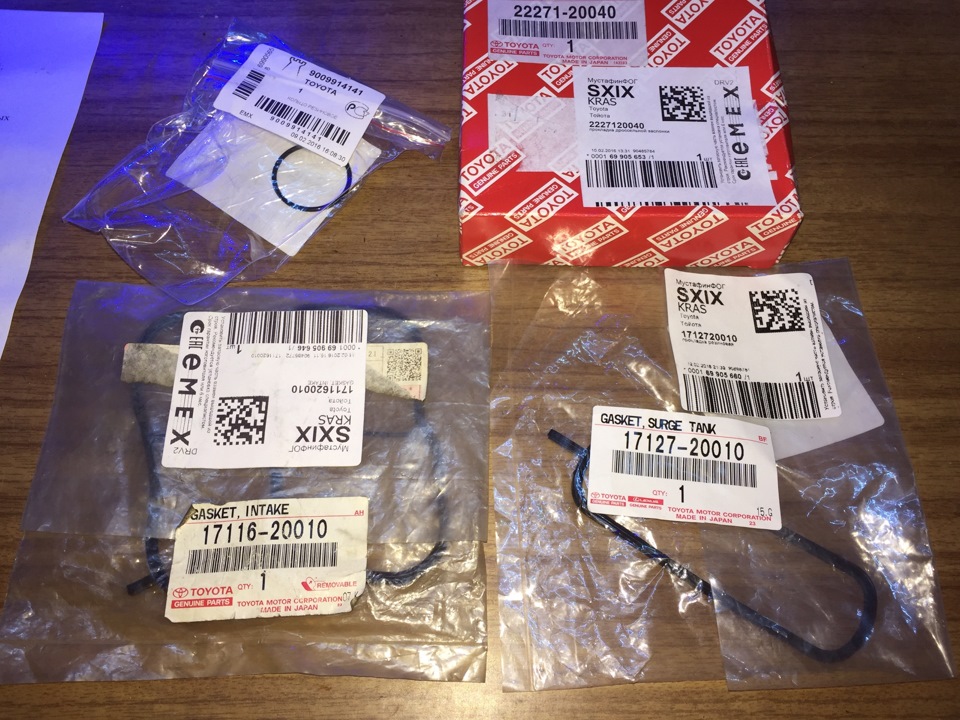 Замена прокладки дальней клапанной крышки — Lexus RX (2G), 3,3 л, 2004 ...