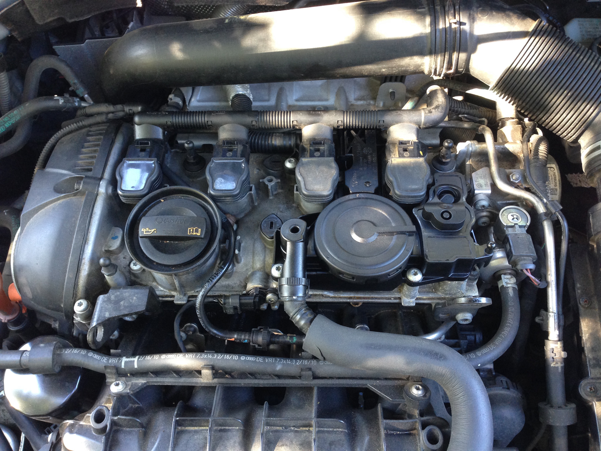 Замена PCV Valve (P2187) — Volkswagen Passat Variant (B6), 2 л, 2010 ...