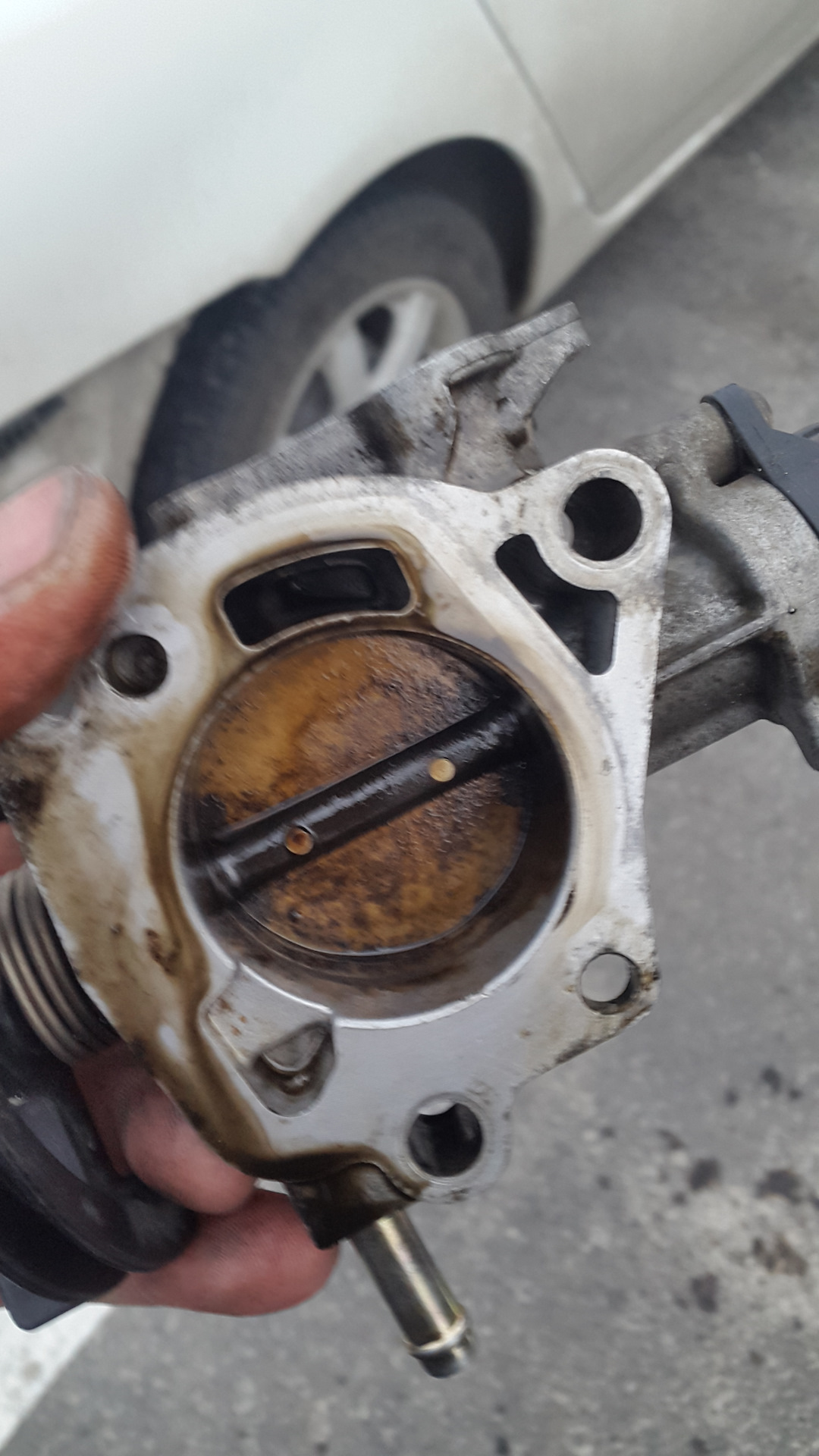 Чистка дроссельной заслонки №2 — Toyota Corolla (120), 1,5 л, 2001 года ...
