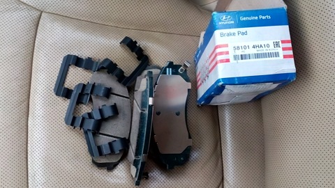 581014HA10 Комплект тормозных колодок. Передняя ось KIA HYUNDAI ...