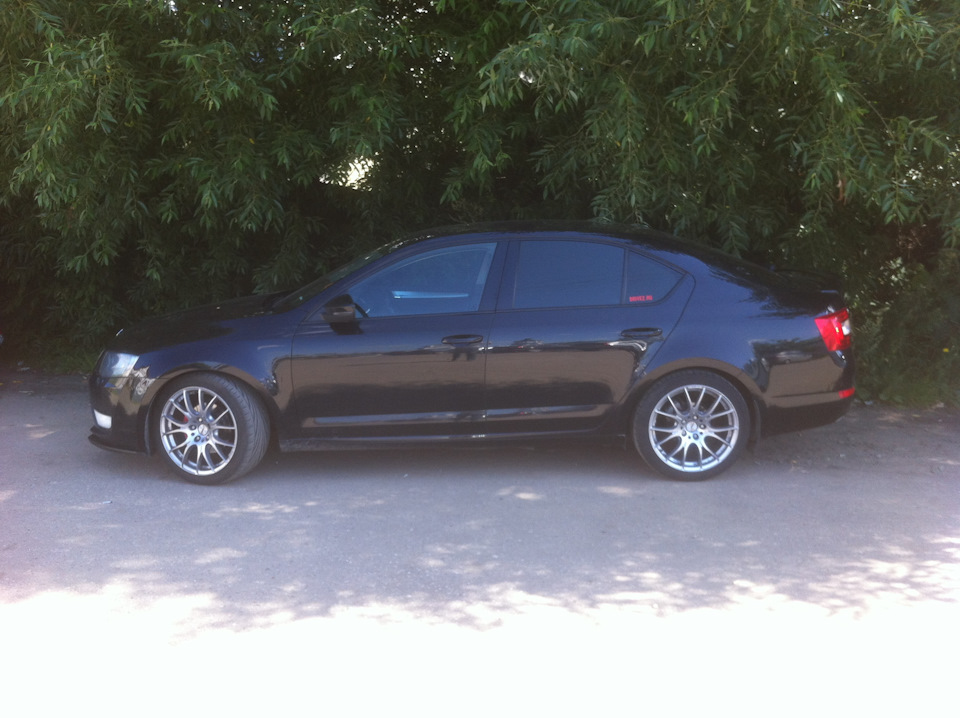 Rays Homura r18 245/40 Toyo T1R — Skoda Octavia A7 Mk3, 1,4 л, 2013 года | колёсные диски | DRIVE2