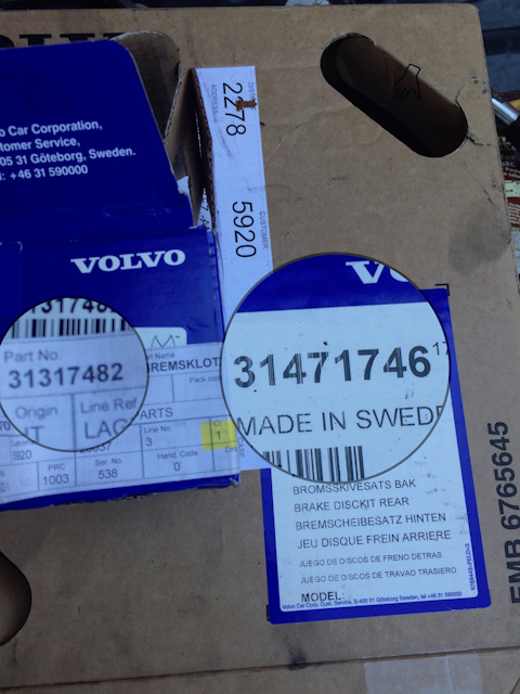 31471746 Диск тормозной Volvo | Запчасти на DRIVE2