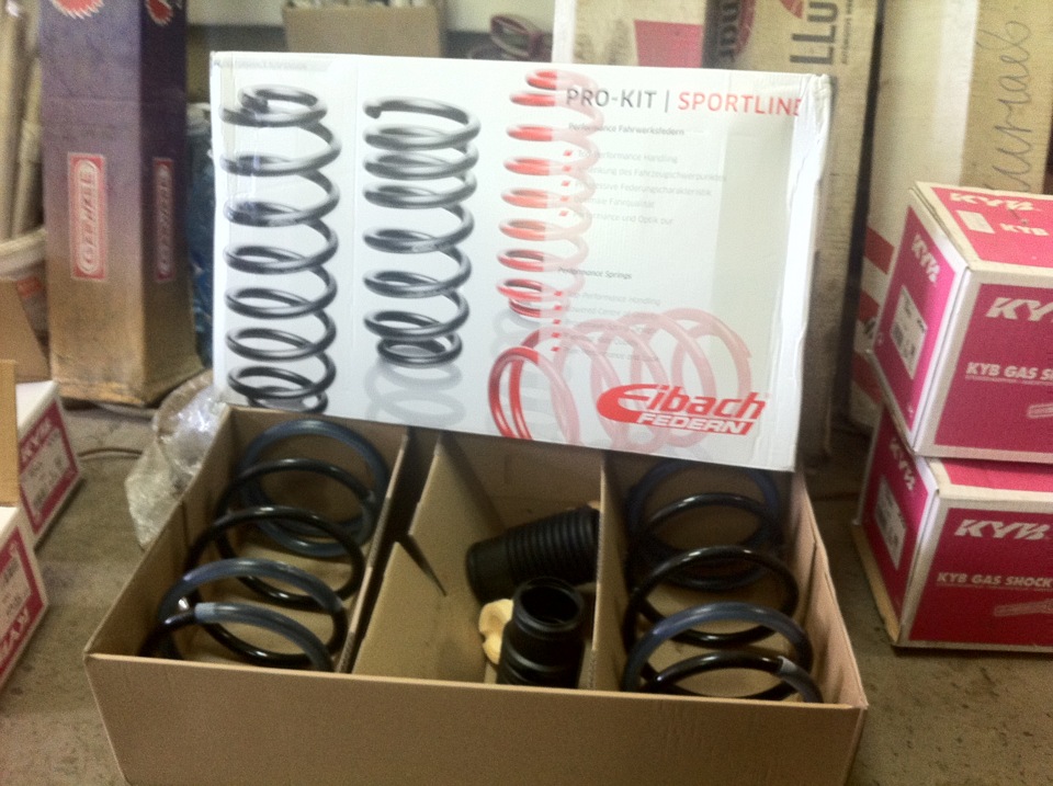 ПРУЖИНЫ EIBACH PRO KIT SPORTLINE И СТОЙКИ KYB — Mitsubishi Lancer X, 2 л, 2007 года | тюнинг ...