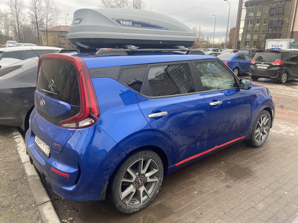 Рейлинги с поперечинами — KIA Soul GT, 1,6 л, 2020 года | аксессуары ...