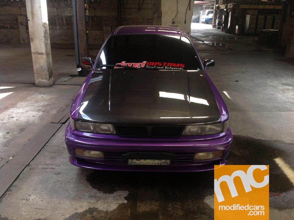 Оригинальный держатель гос. Номера — Mitsubishi Galant (6G), 2 л, 1990 ...