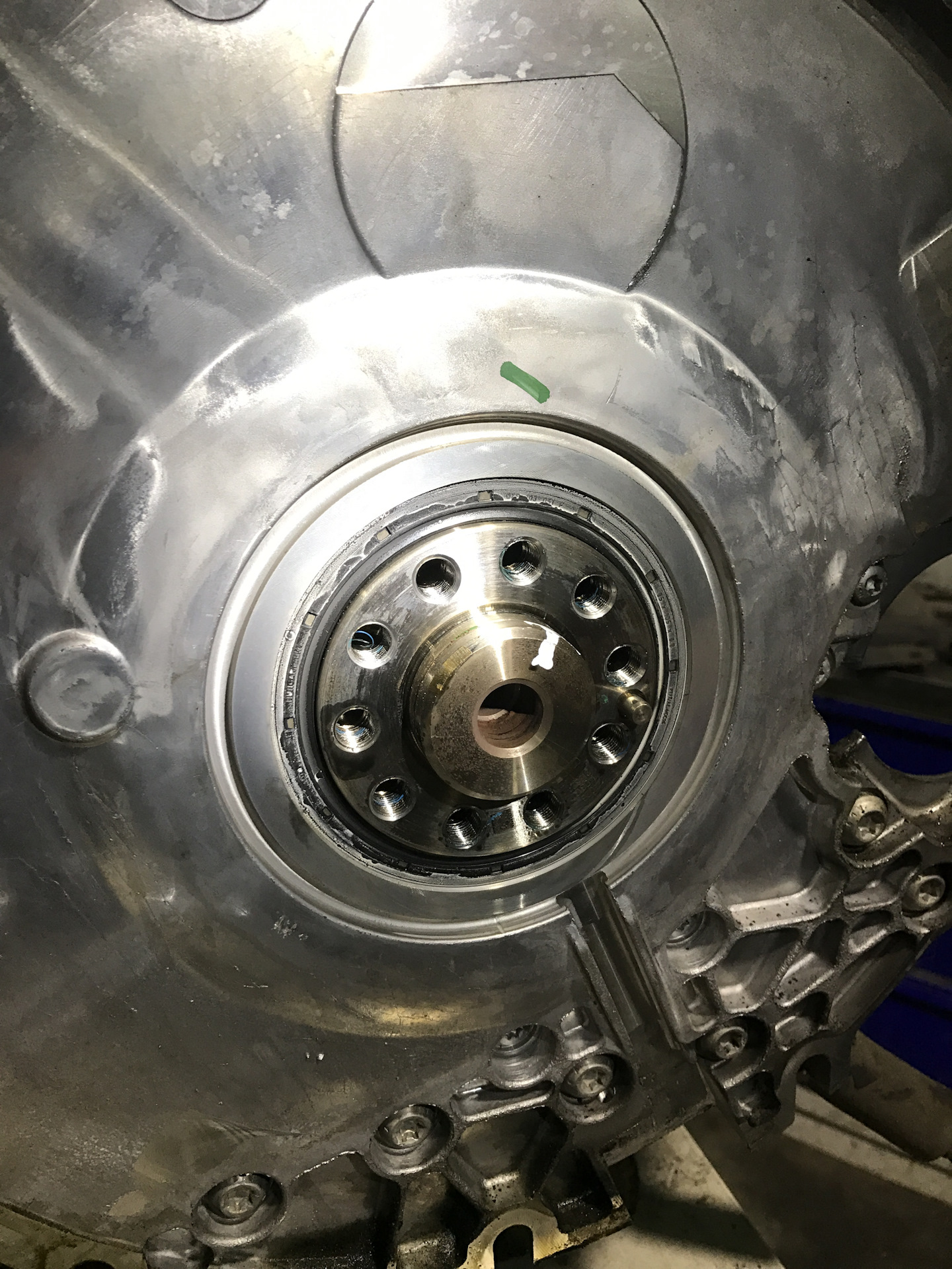 Замена цепи (начало) CRCA — Volkswagen Touareg (2G), 3 л, 2012 года ...