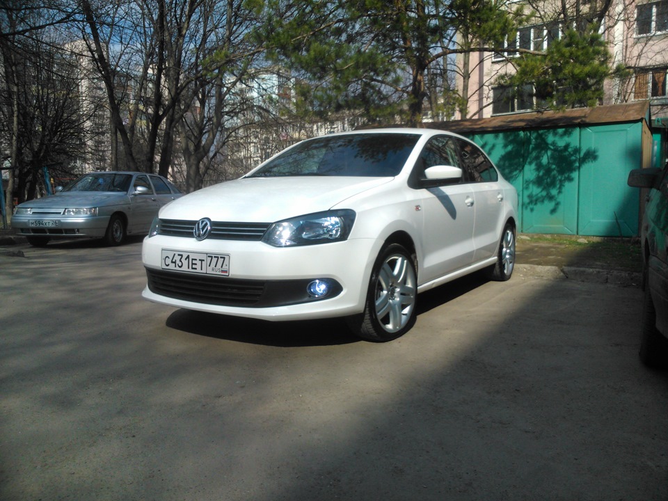 Встречаем весну с Long Beach R17. — Volkswagen Polo Sedan, 1,6 л, 2013 года | колёсные диски ...