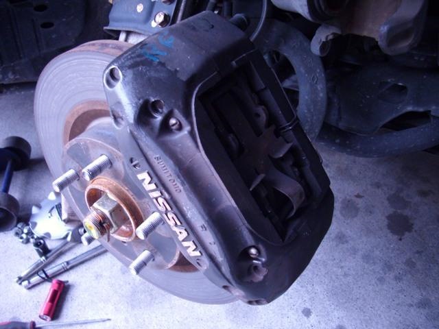 Front brakes mods R34GTT — Nissan Stagea (M35), 3,5 л, 2004 года ...