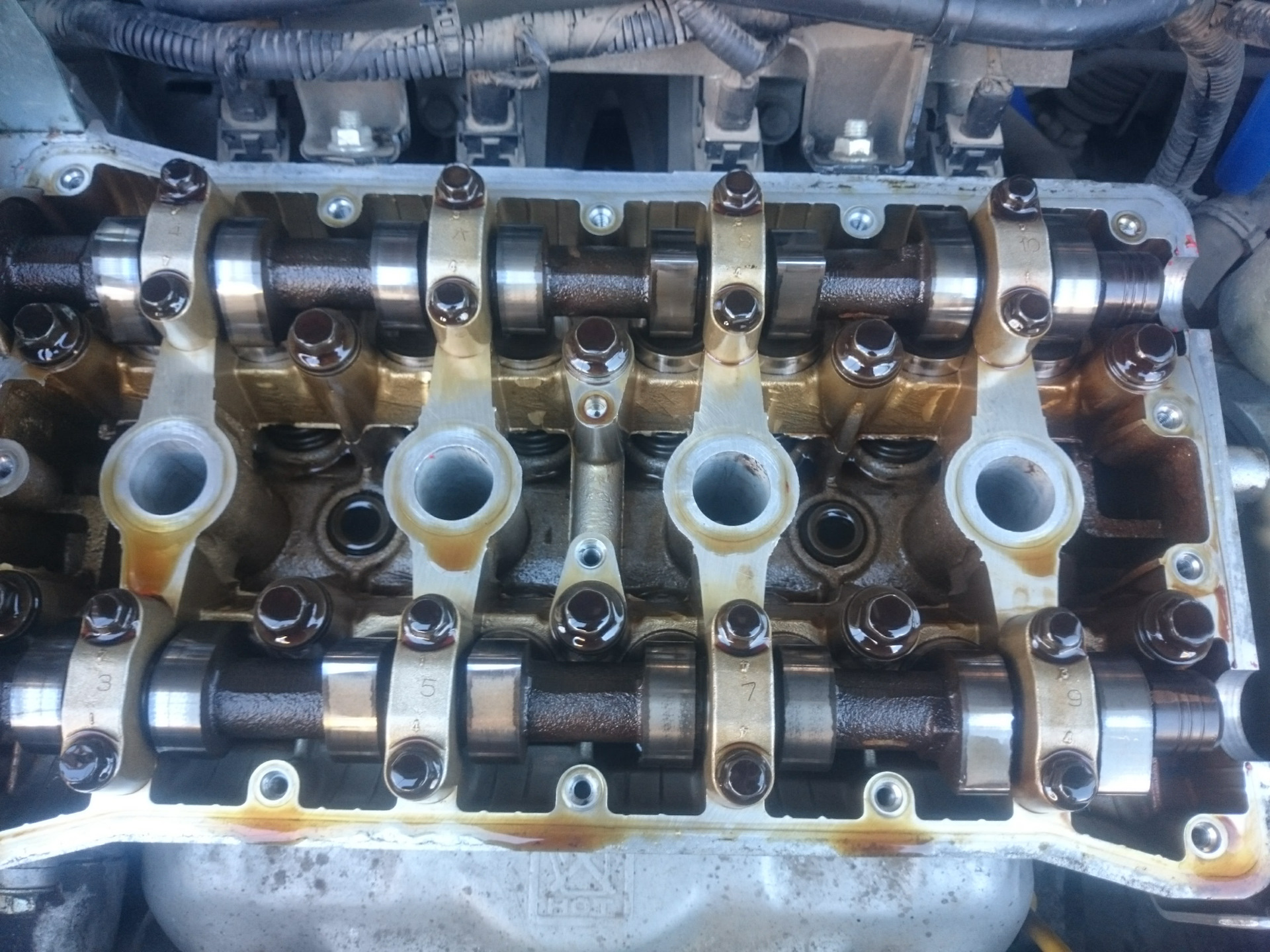 Замена прокладки клапанной крышки. — Chevrolet Lacetti 5D, 1,4 л, 2008 ...