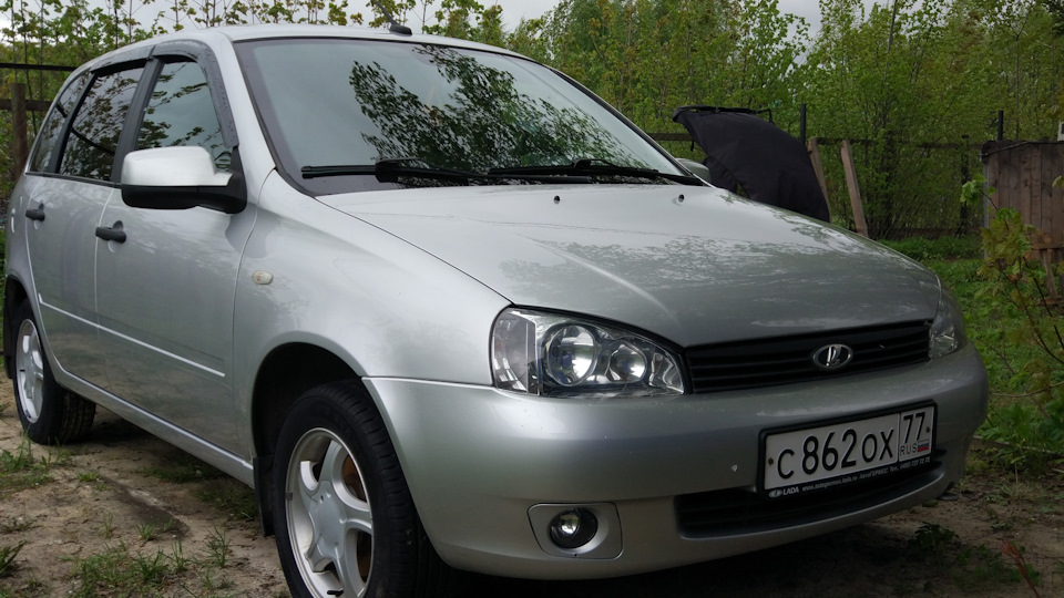 Вентилятор радиатора. — Lada Калина Универсал (1G), 1,6 л, 2012 года ...