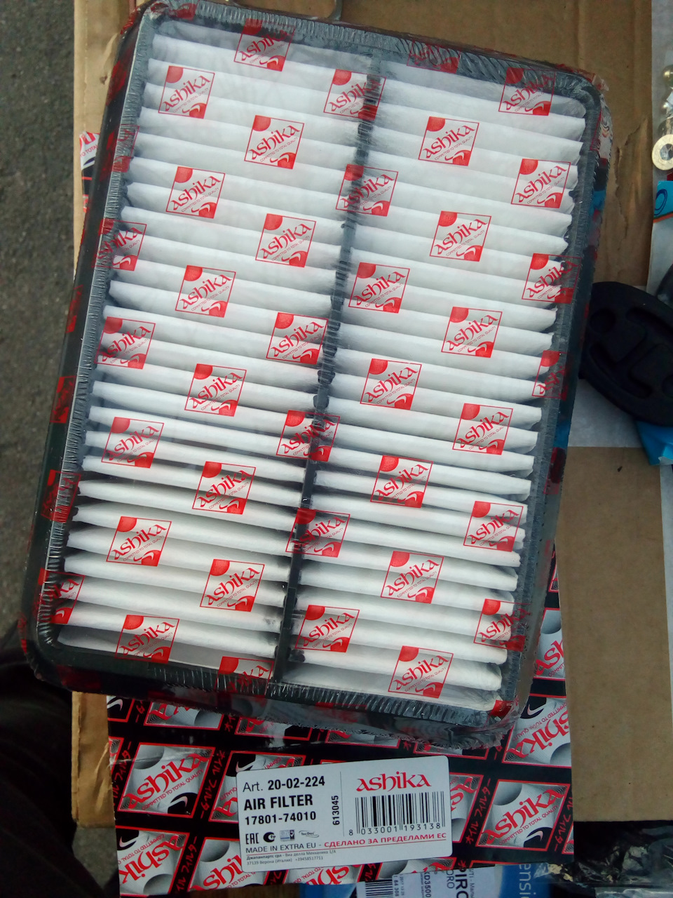 2002224 Воздушный фильтр ASHIKA | Запчасти на DRIVE2