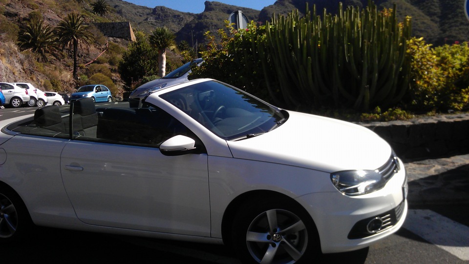 Volkswagen Eos на острове вечной весны. — Renault Laguna Coupe, 2 л ...