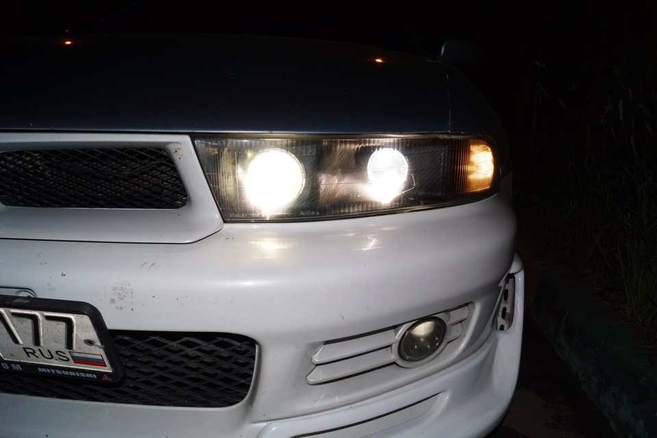 №86_2 новый уровень… или фото фар по просьбе "трудящихся"… — Mitsubishi ...