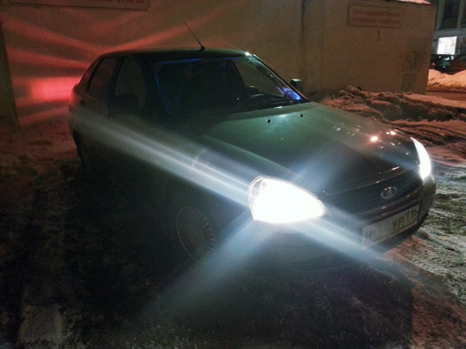 Лампы OSRAM NIGHT BREAKER в дальний и ближний свет — Lada Приора ...