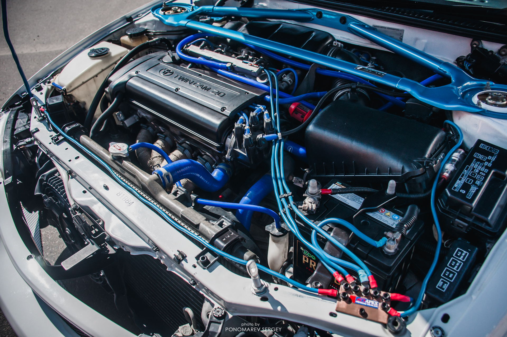 HKS and ULTRA and APEXI — Toyota Corolla Levin (AE110/111), 1,6 л ...