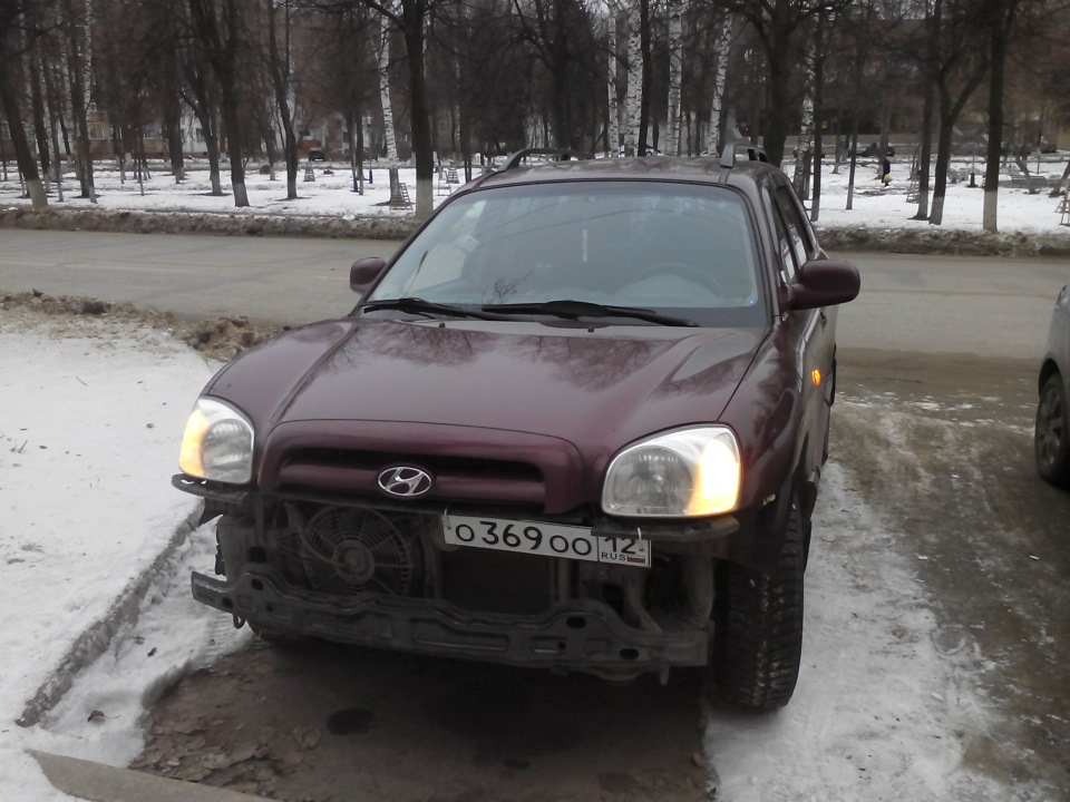 Пришла беда откуда не ждали — Hyundai Santa Fe (1G), 2 л, 2008 года ...