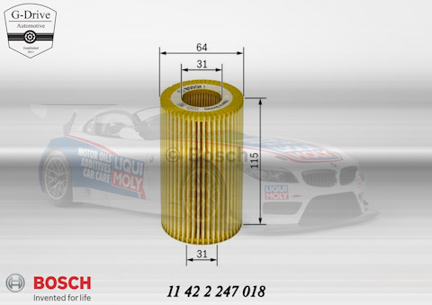 11422247018 К-т сменного элемента масляного фильтра BMW | Запчасти на ...