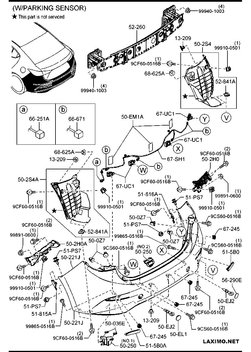 9CS600516B Винт самонарезной последней клипсы к водительскому колесу ...