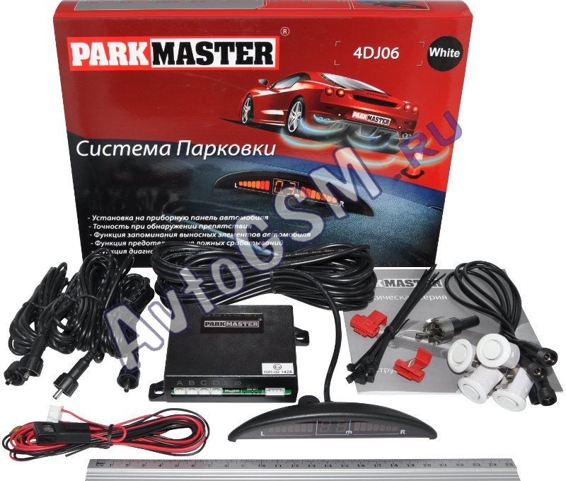 Установка парктроника ParkMaster 4-DJ-06 White — Peugeot 308 (1G), 1,6 л, 2012 года | стайлинг ...