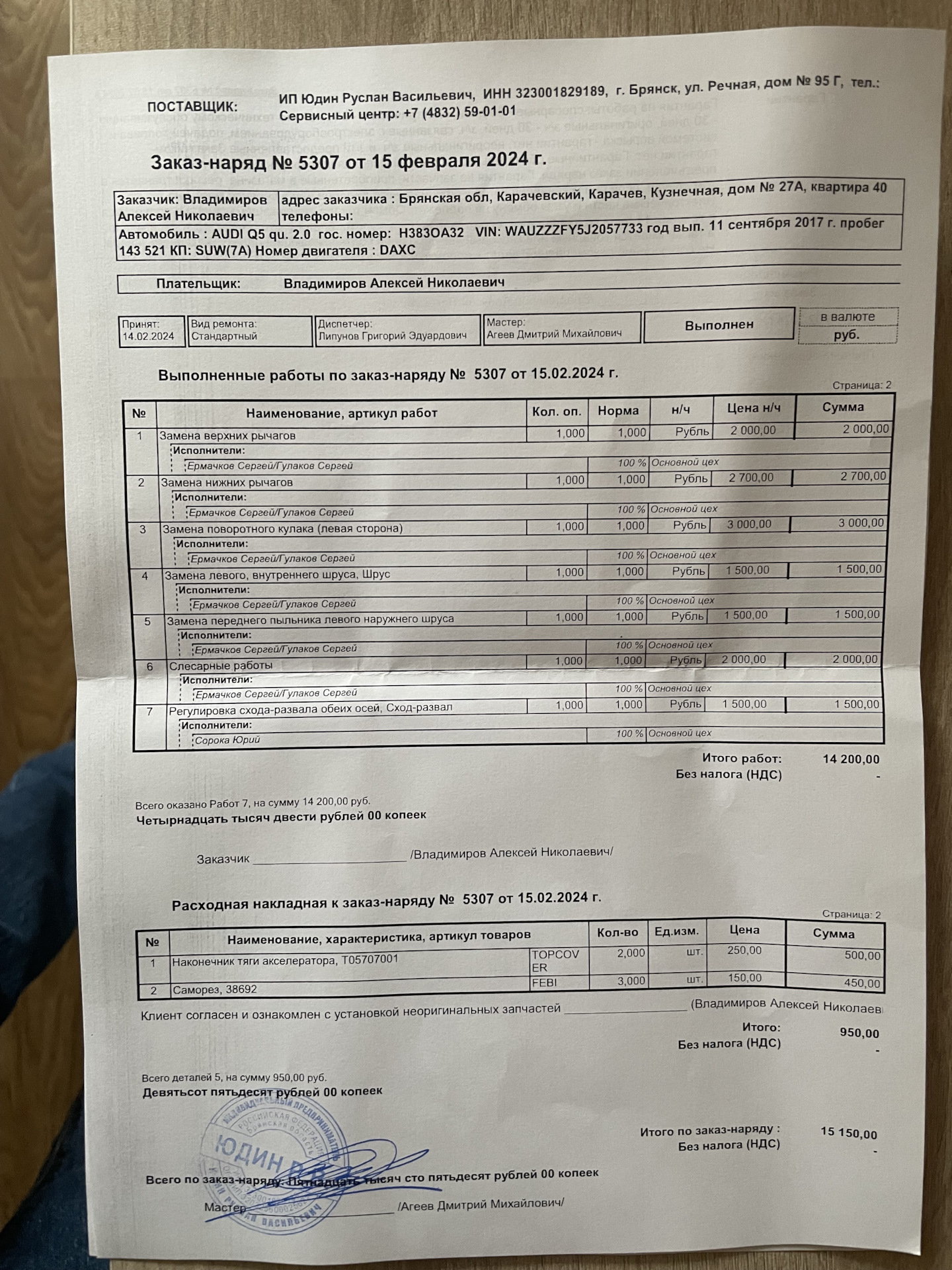 восстановление после дтп (часть первая) — Audi Q5 (2G), 2 л, 2017 года ...