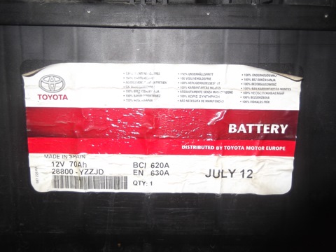 28800YZZJD АККУМУЛЯТОР TOYOTA TOYOTA LEXUS | Запчасти на DRIVE2