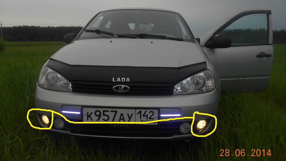 ремонт ПТФ калина — Lada Калина Хэтчбек (1G), 1,6 л, 2007 года | своими ...
