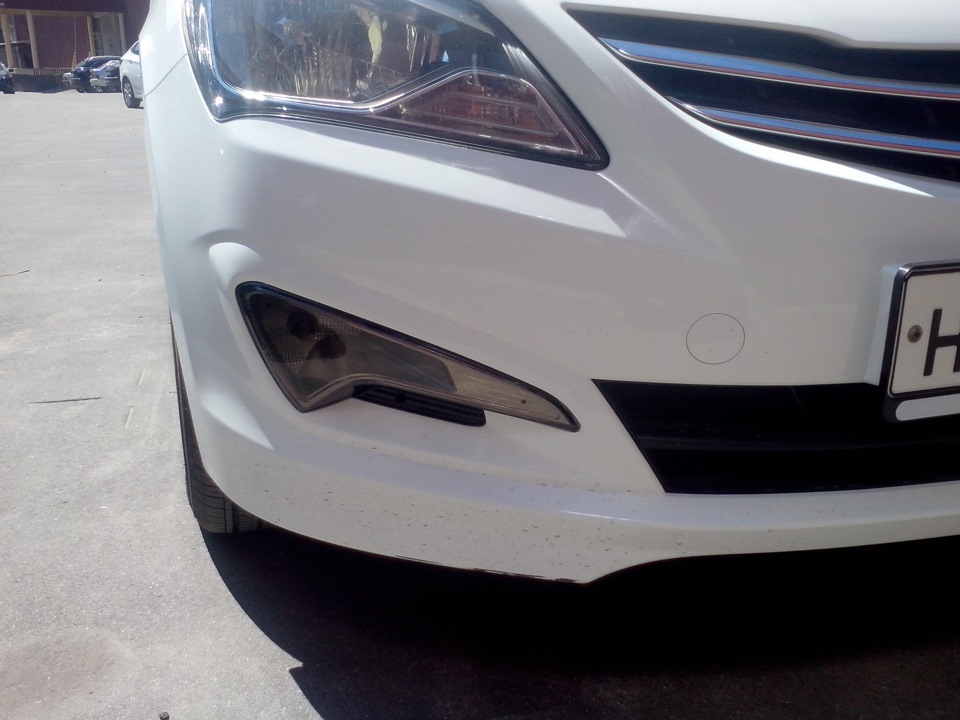 3)Затянули дхо.и боковые поворотники — Hyundai Solaris (1G), 1,4 л ...